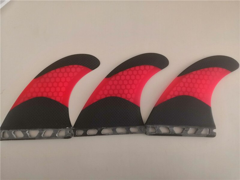 FUTURE 3PCS G5 RED color CARBON surfboards fins Ho... – Grandado
