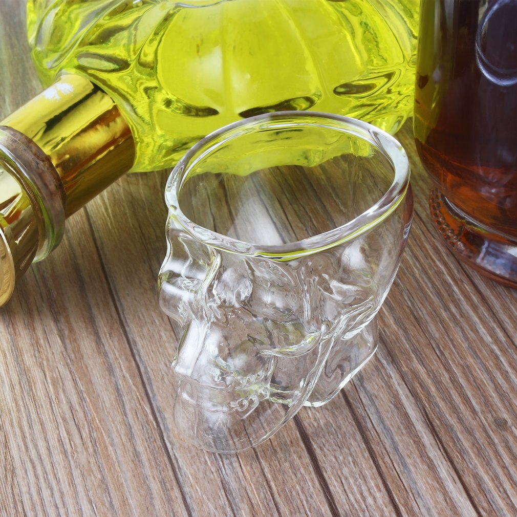Transparent Mini Head-Shaped Shot Glass Cup Whisky... – Vicedeal