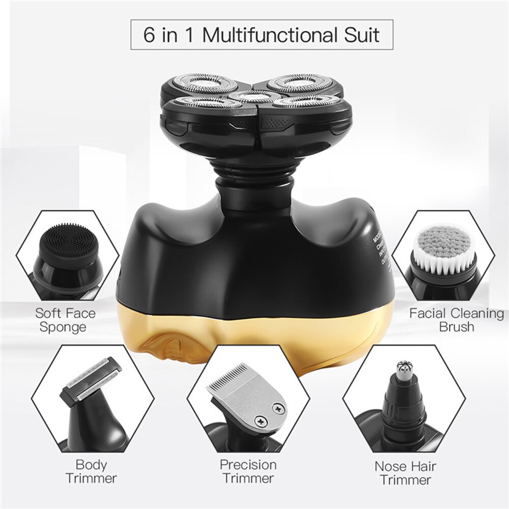 Waterproof 6 In 1 Halloween Shaver Skull Shaver El... – Grandado