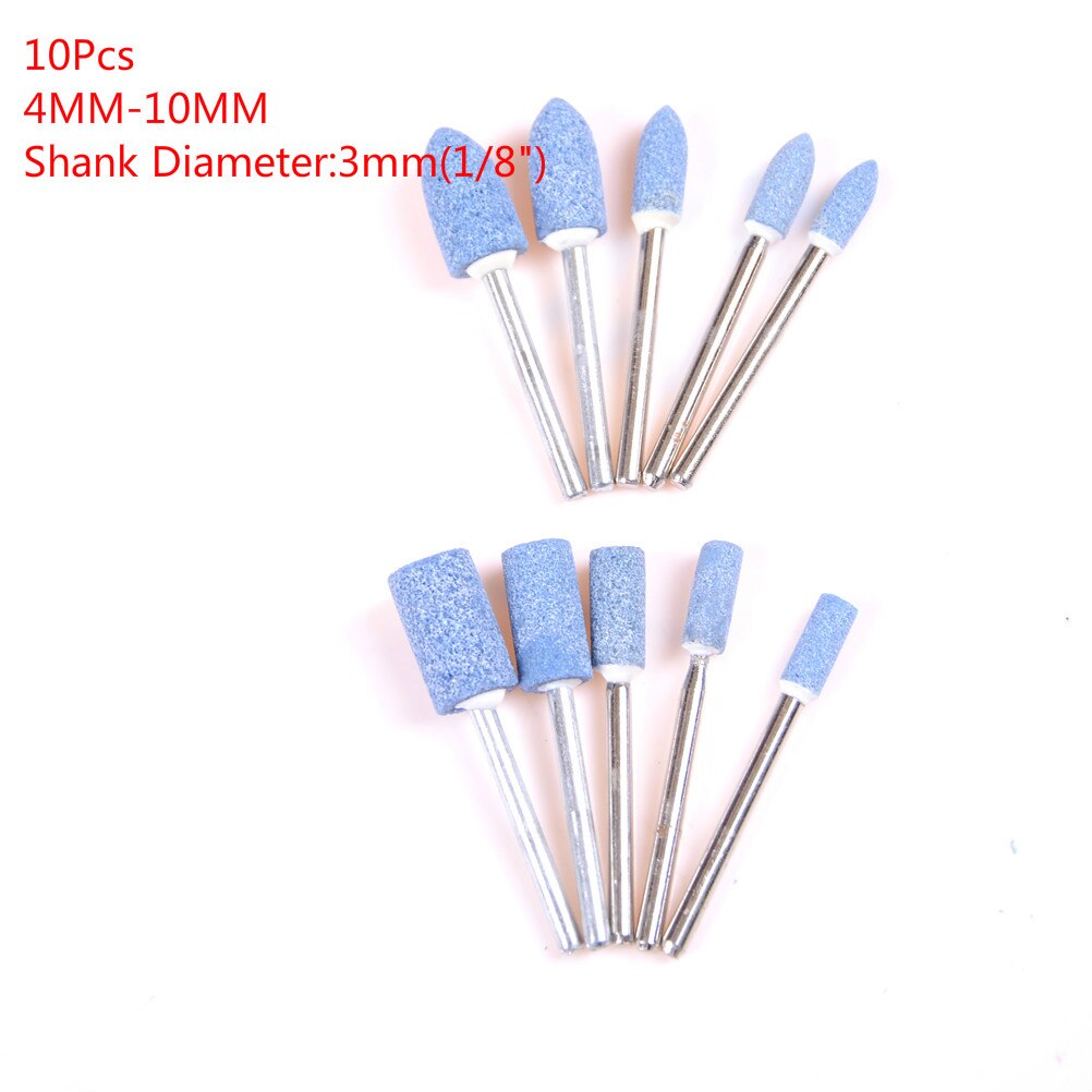 1/8 Shank 10pcs Abrasive Mounted Stone Set Grindin... – Vicedeal