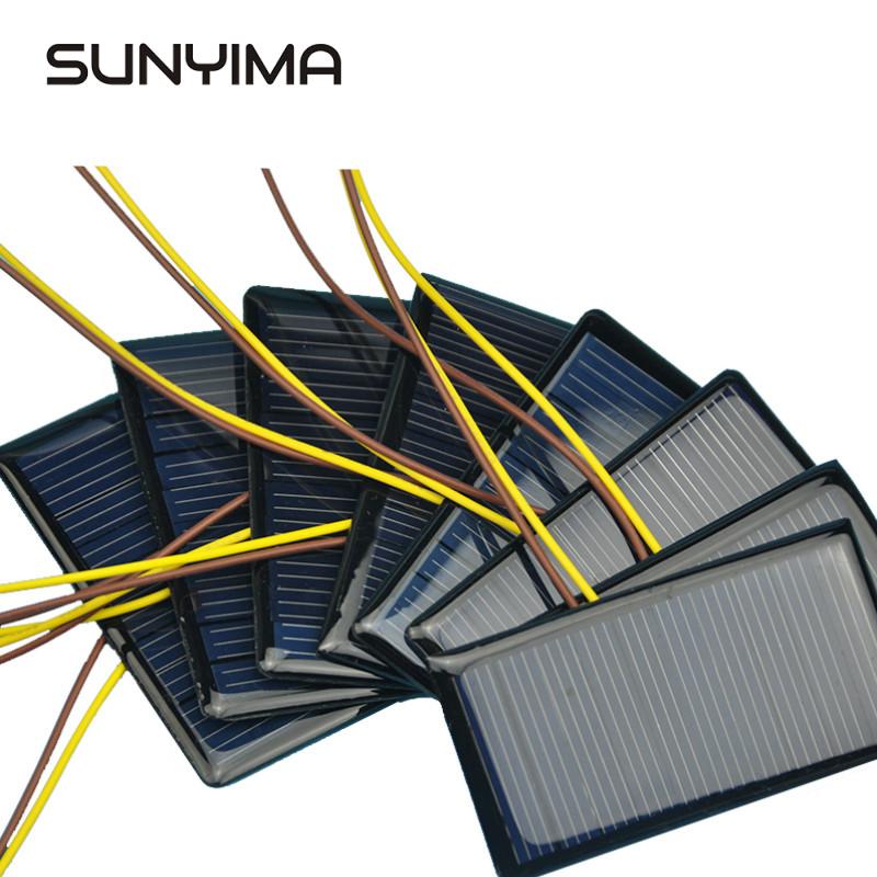 Sunyima 10 stk 5v 60ma 68 x 37mm solpaneler solcel... – Grandado