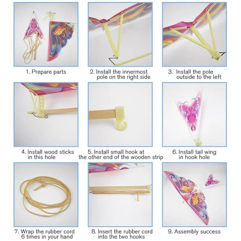 Elastic Rubber Band Powered Flying Birds Kite Bion... – Vicedeal
