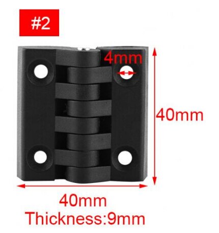 10pcs Door Hinges Black Color Nylon Aluminum Plast... – Grandado