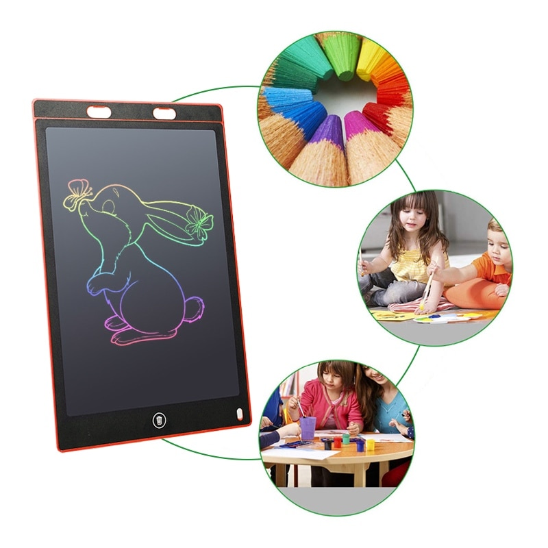 Lcd Schrijfblad, 12 Inch Tekening Pad, Kleurrijke ... – Vicedeal