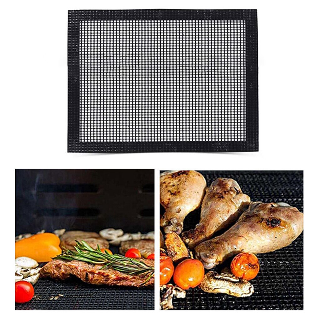 Non-stick BBQ Grill Mat Barbecue Baking Liners Reu... – Grandado