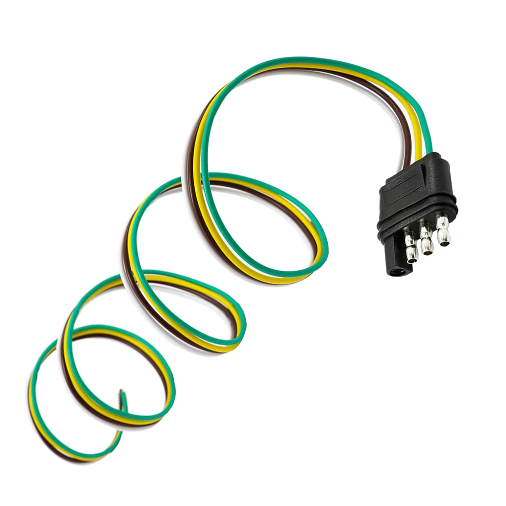 Trailer Light 4-way Plug Wiring Harness Connector ... – Vicedeal
