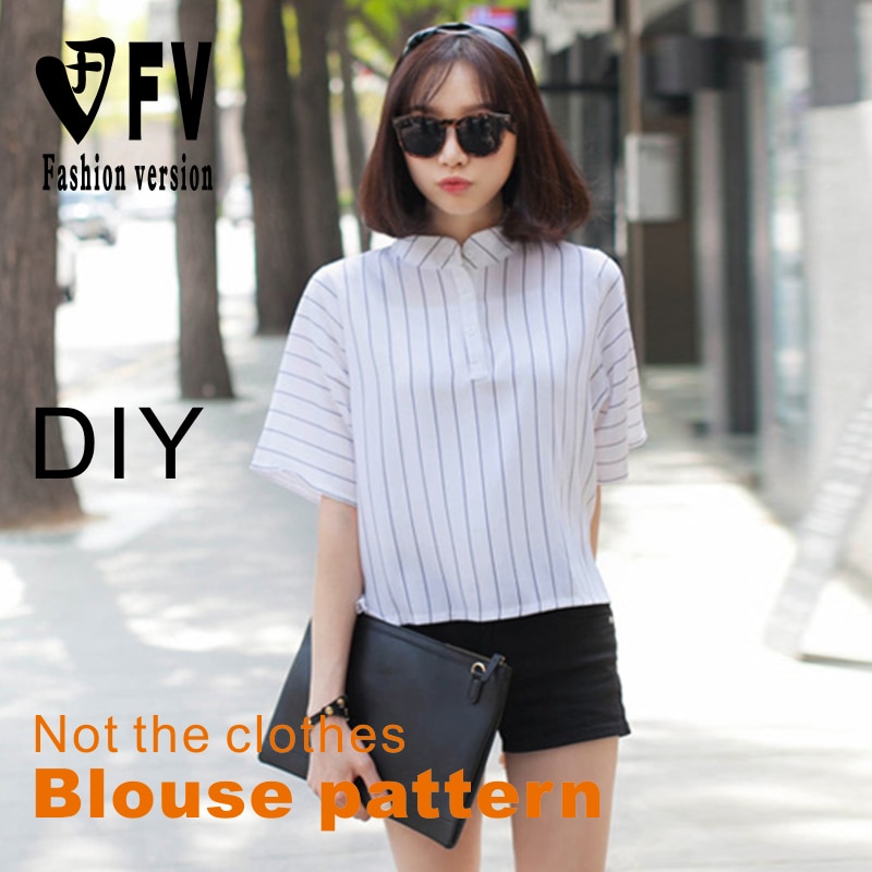 Ladies stand-up collar open placket short-sleeved ... – Grandado