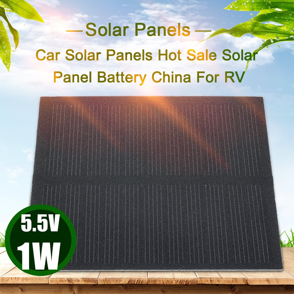 Bil solpaneler 5.5v 1w solpanel batteri porcelæn t... – Grandado
