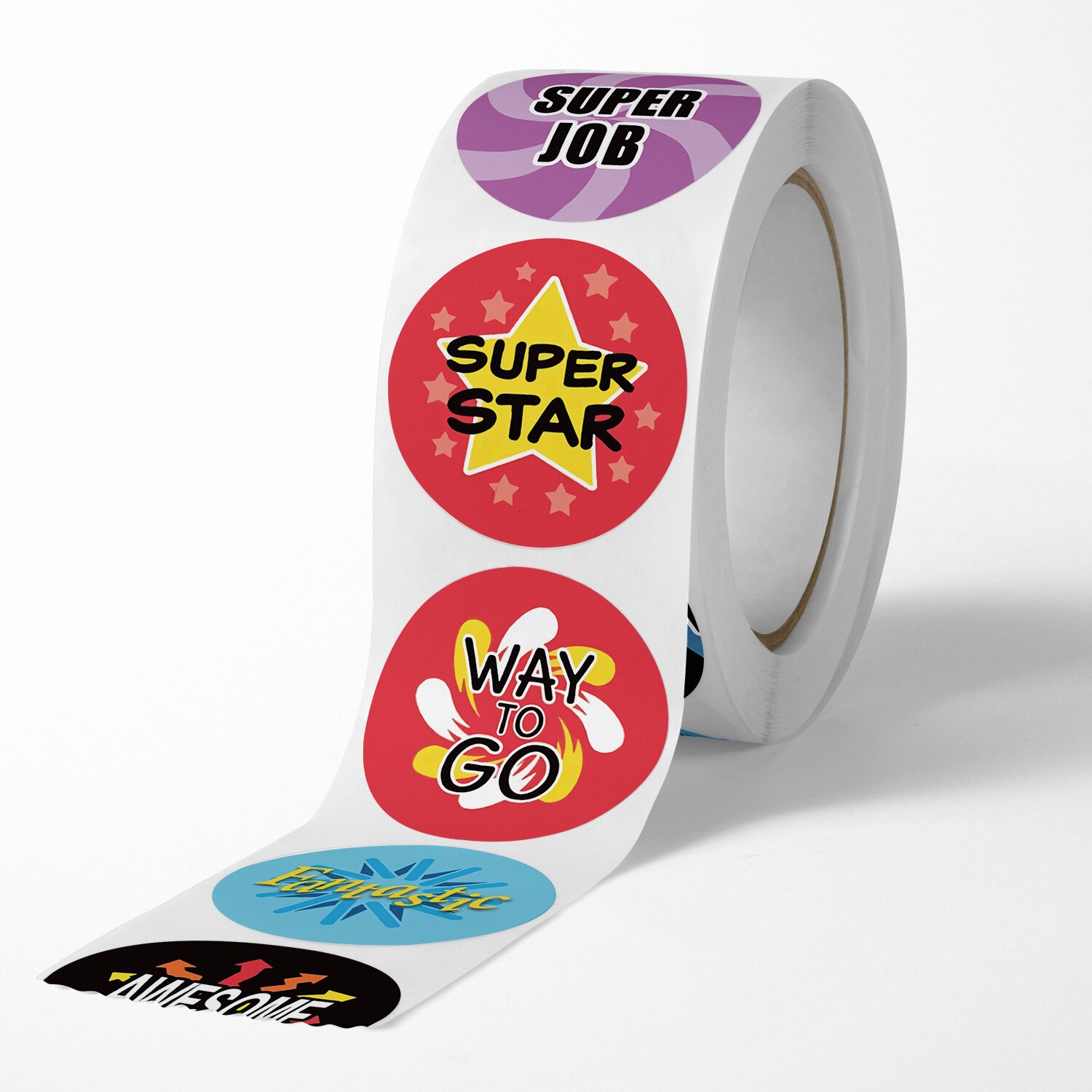500pcs/roll 25mm Round Children Reward Stickers Sc... – Grandado