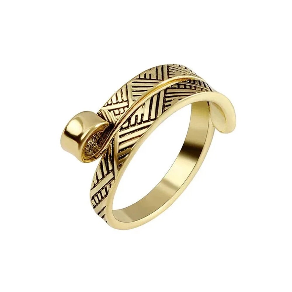 Knitting Loop Adjustable Open Ring Webbing Jewelry... – Grandado
