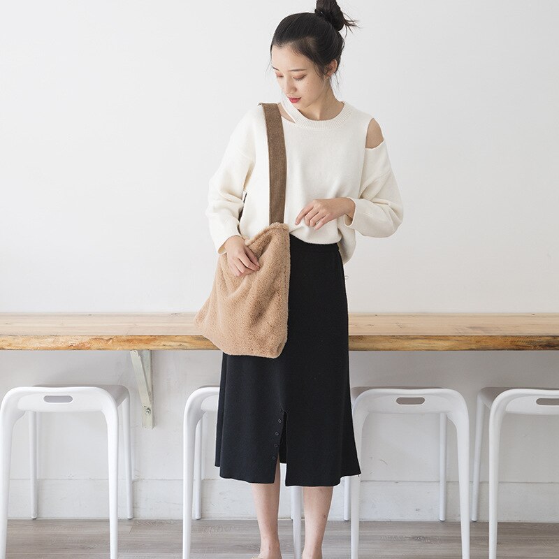YILE Corduroy and Plush Two Side Usable Eco Should... – Vicedeal