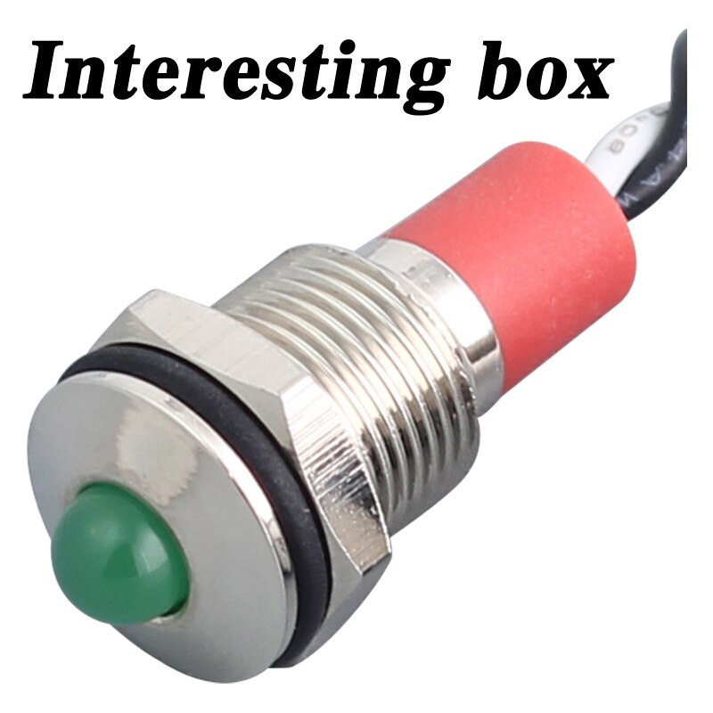 metal indicator 12 24 220V 8 6 12 14mm lamp power ... – Vicedeal