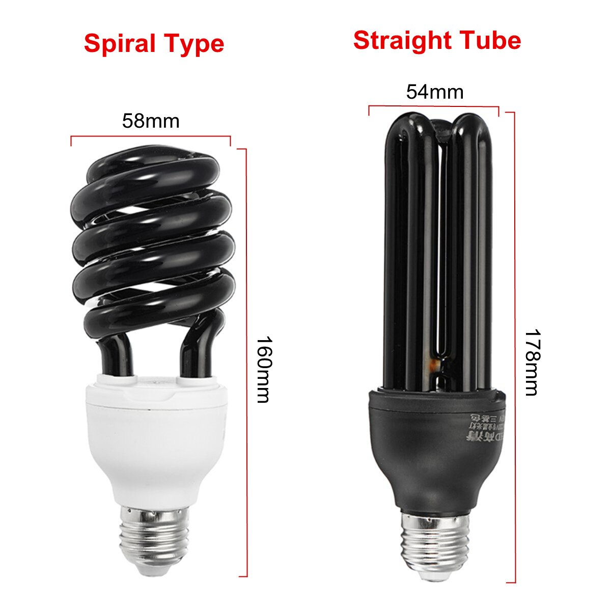 E27 40W UV Ultraviolet Fluorescent Blacklight CFL ... – Grandado