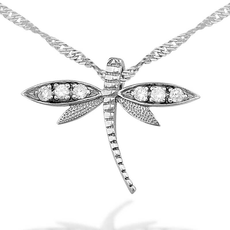 KUTAYDAN 925 Sterling Silver Dragonfly Women Neckl... – Grandado