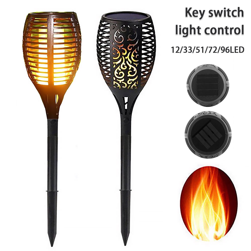 Led Solar Flame Torch Lamp Outdoor Lights Solar Tu... – Grandado