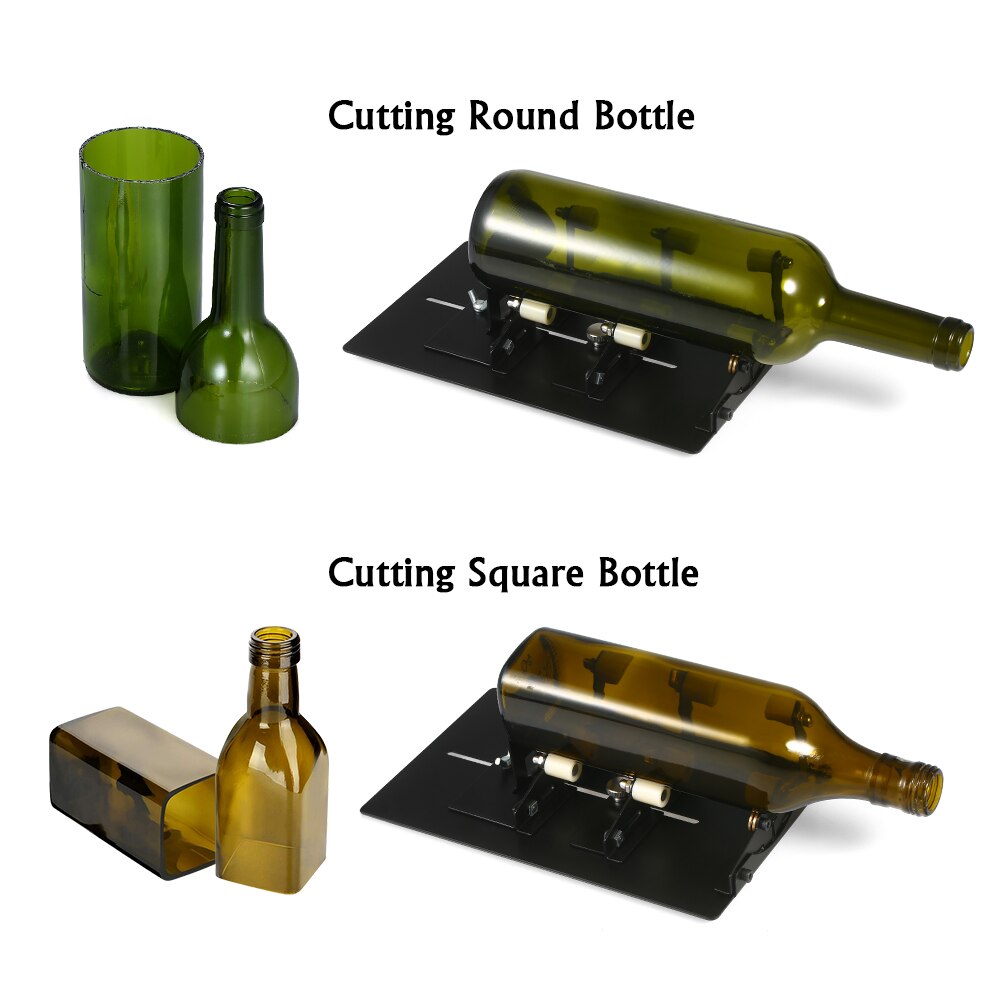 Glass Bottle Cutter for Wine Round Square Oval Bot... – Vicedeal