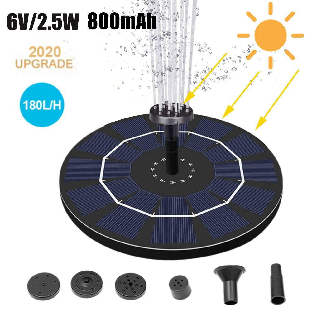 6V/2.5W Solar Fontein Pomp Drijvende Zonnepaneel W... – Grandado
