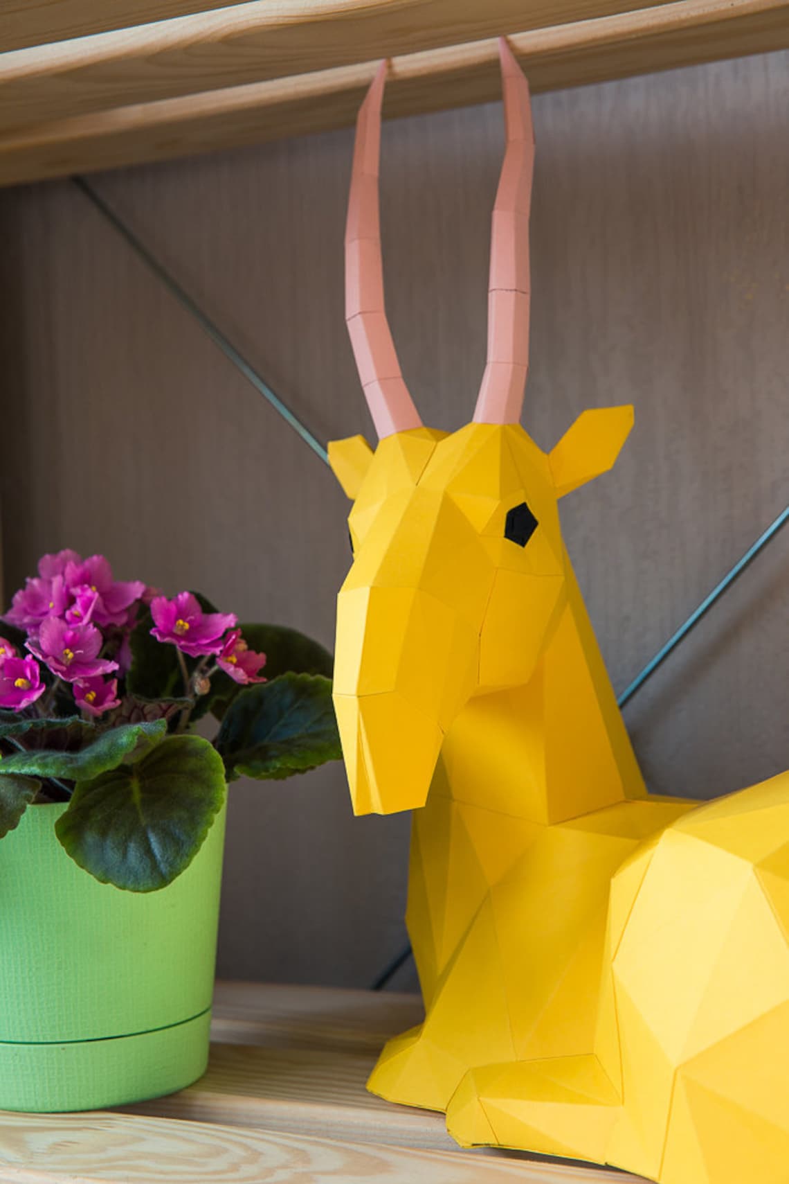 Papercraft Saiga Antelope DIY Paper Model Low Poly... – Grandado