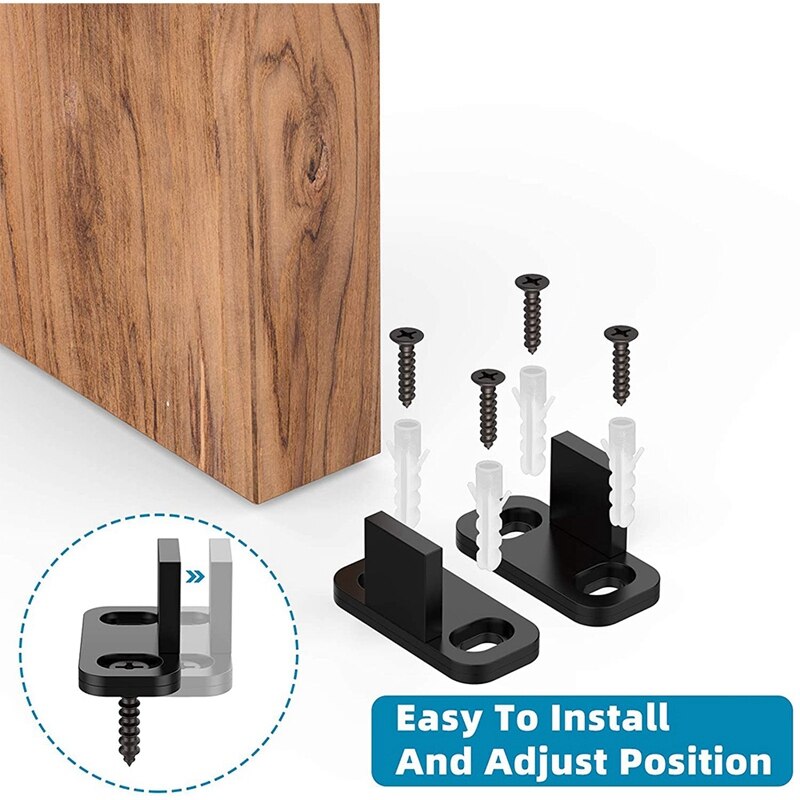 8 Pieces Sliding Barn Door Floor Guides Closet Doo... – Vicedeal