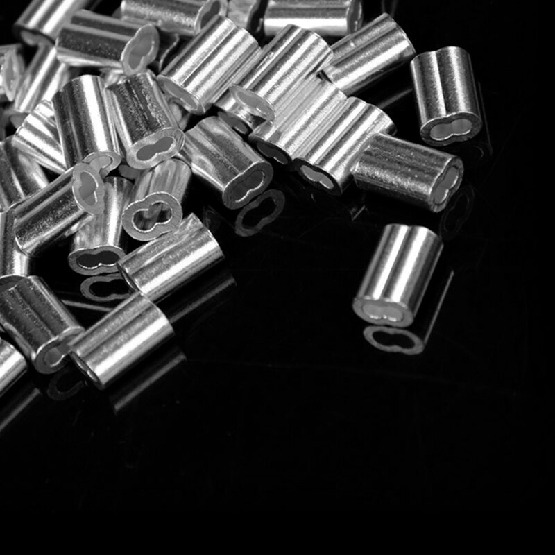 (1.2mm 100pcs) Wire Rope Aluminum Sleeves Clip Fit... – Vicedeal