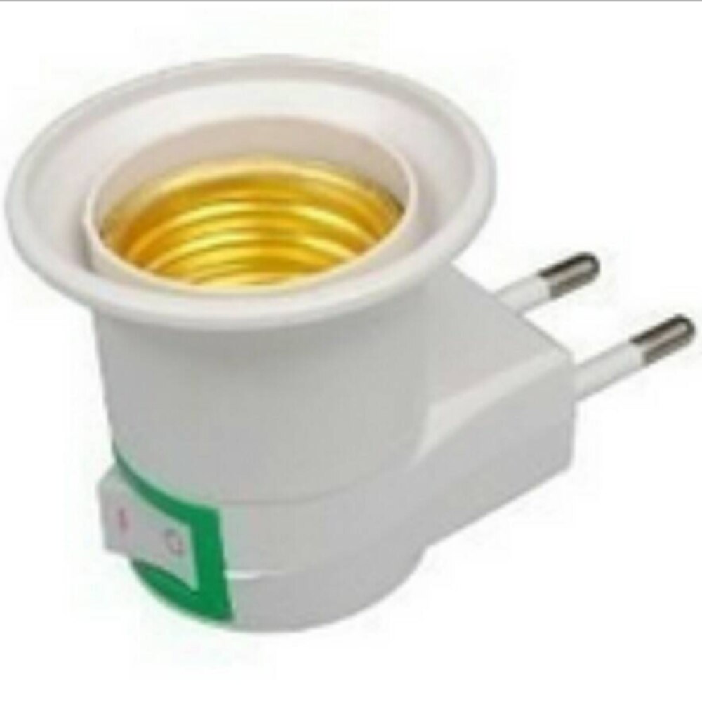 Night Light E27 2-Pin EU Plug Adapter with Power o... – Grandado