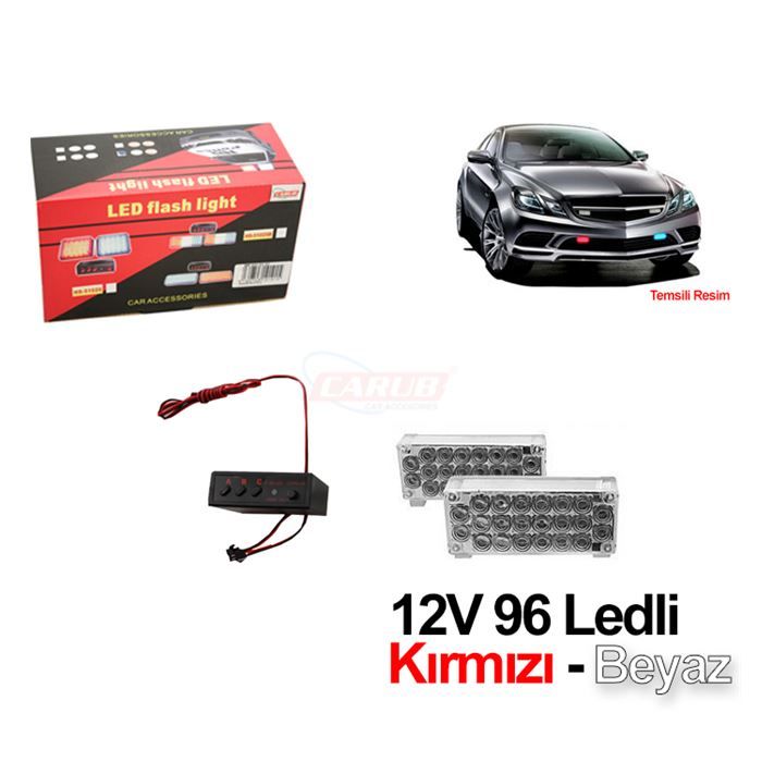 Lámpara de luz led para coche, lupa roja y blanca,... – Grandado
