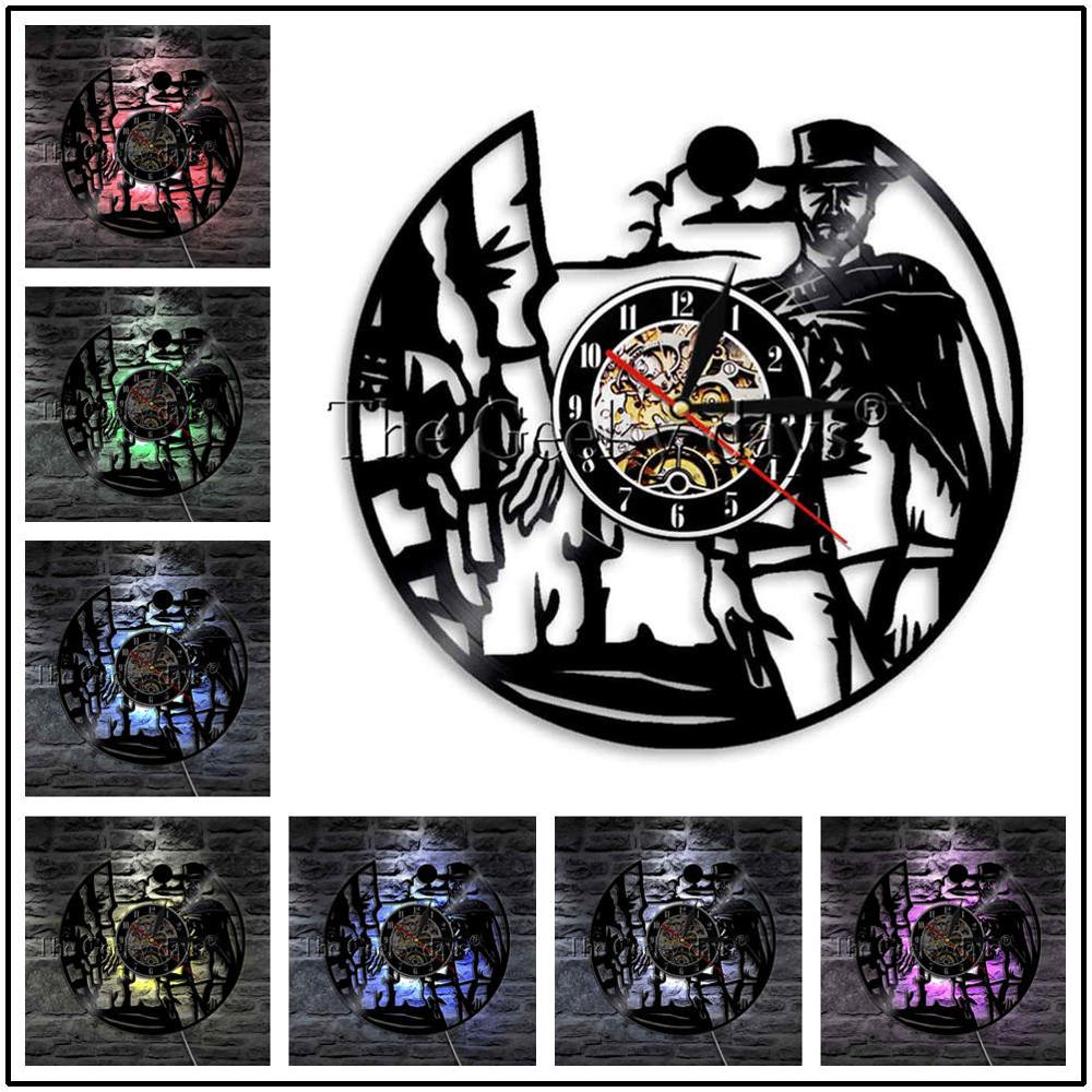 Wild West Sunset Cowboys Silhouette Shadow Vinyl R... – Grandado