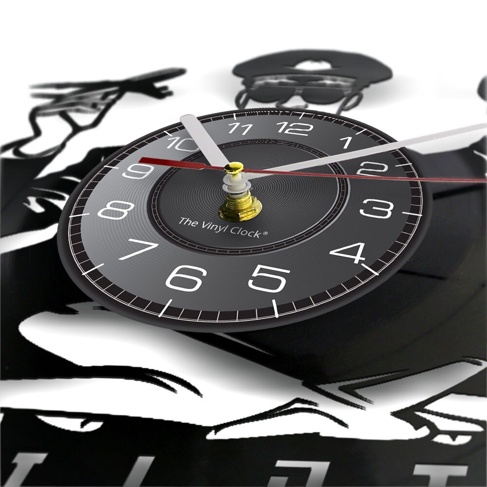 Flight Attendant Vinyl Record Wall Clock Pilot Hom... – Grandado