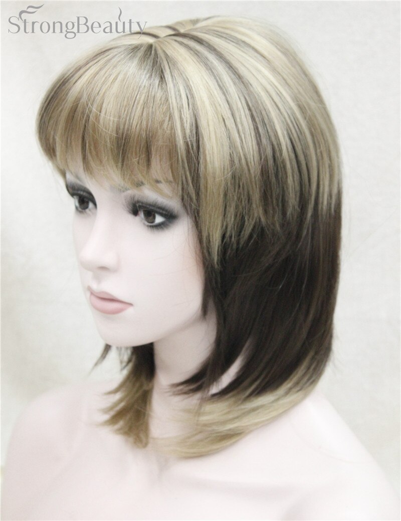 Strong Beauty Synthetic Wigs Medium Long Straight ... – Grandado