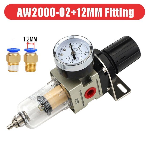 AW2000-02 1/4 SMC Type Air Filter Pressure Regulat... – Grandado