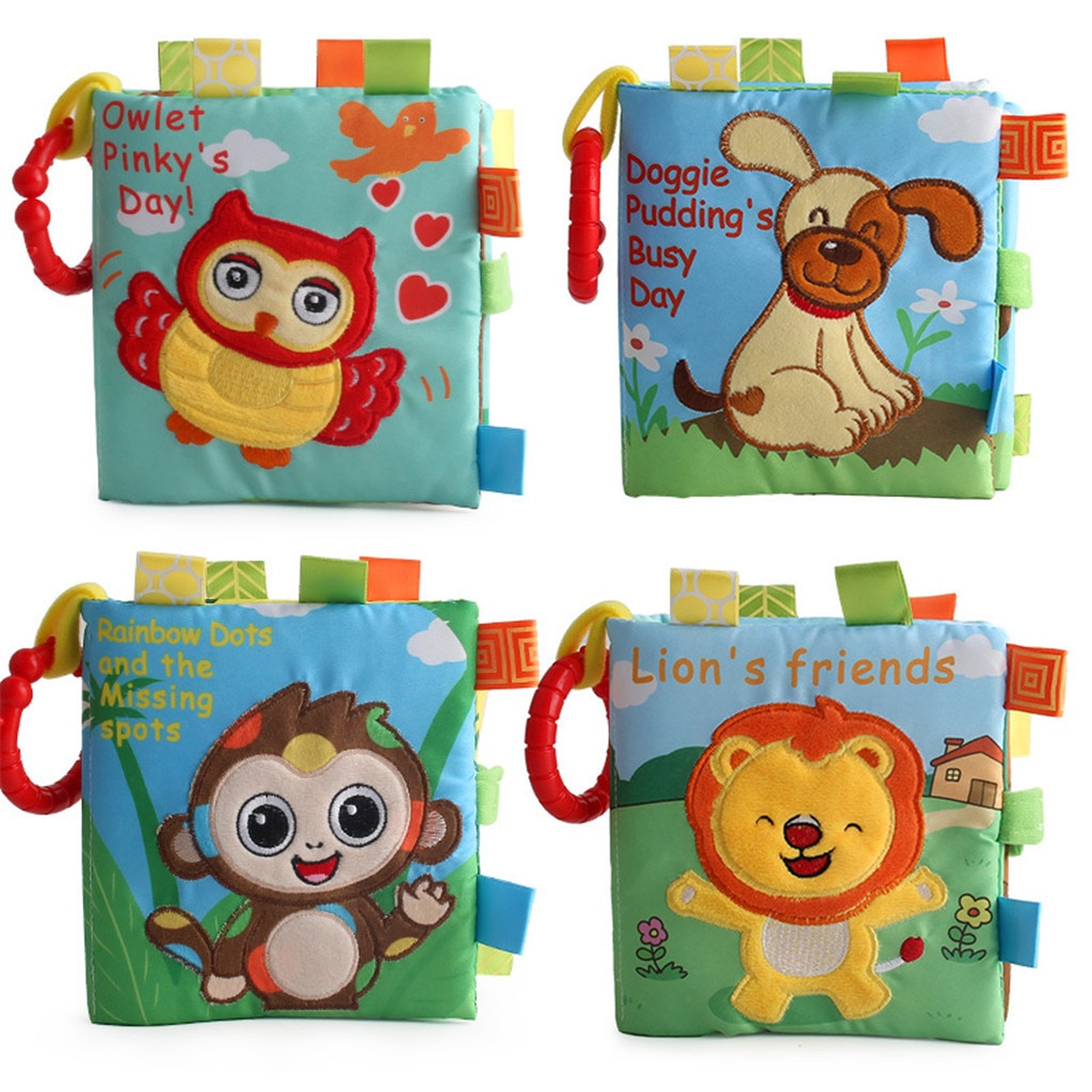 Baby Kids Cartoon Durable 3D Animal BB Sound Cloth... – Grandado