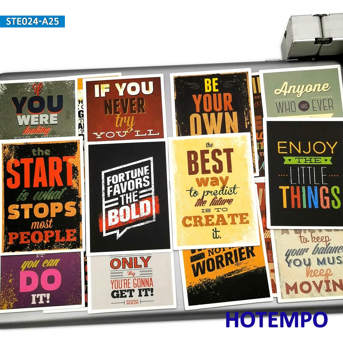 25pcs Positive Energy Motivational Slogan Poster S... – Grandado