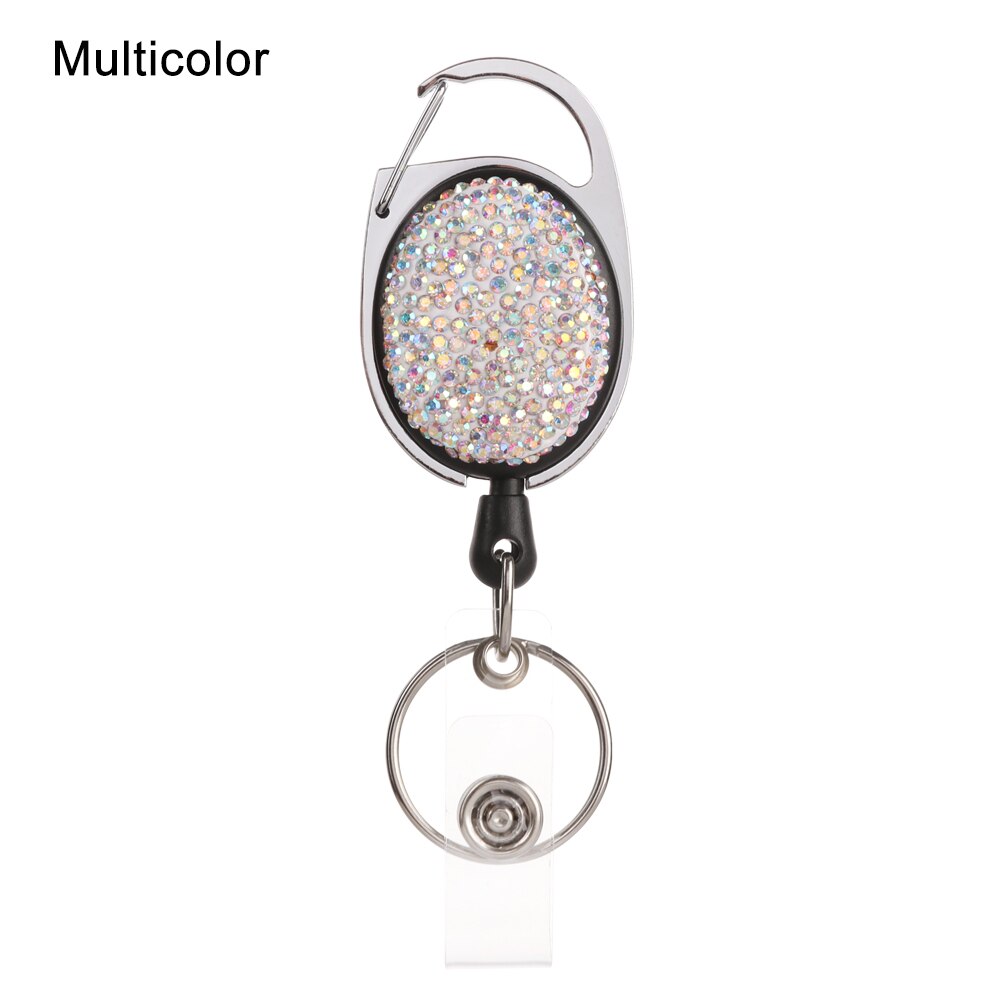 1Pc Shiny Intrekbare Reel Clip Diamant Badge Houde... – Vicedeal