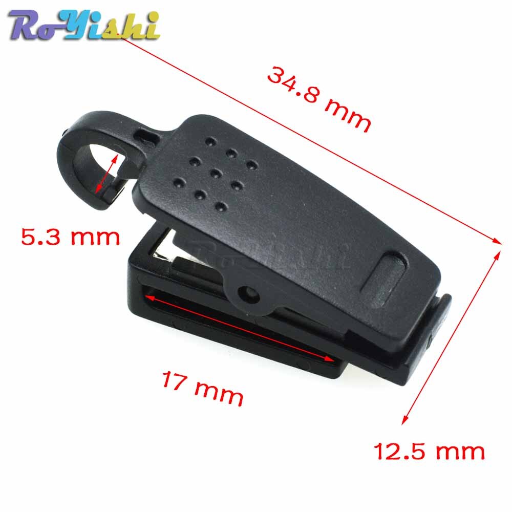 Plastic ID Card Name Tag Holder Badge Clip Black F... – Grandado