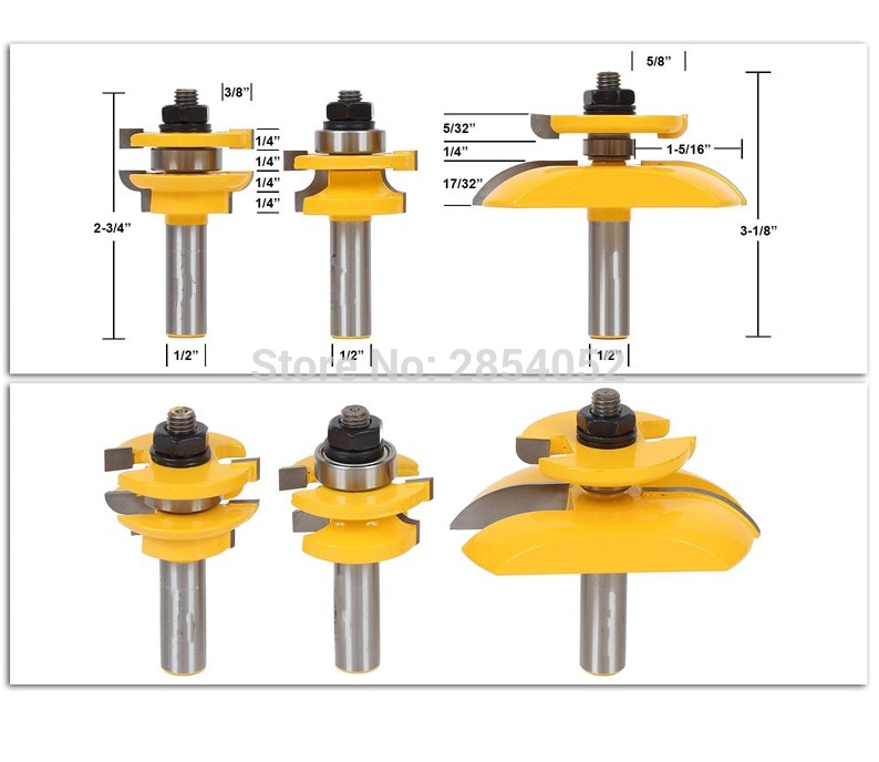 1/2" Shanks Round Over Rail & Stile with Cove Pane... – Vicedeal