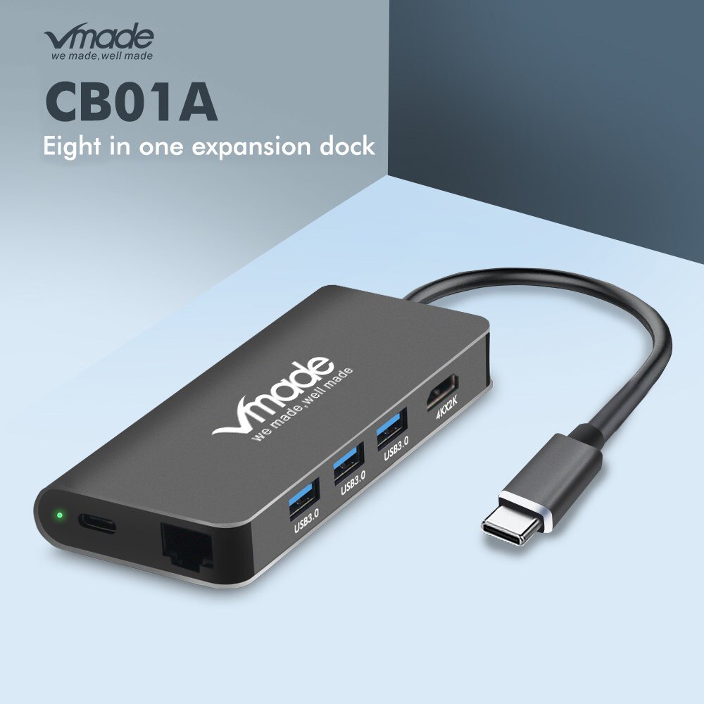 Vmade HUB USB 8 in 1 Thunderbolt 3 Tipo C Adattato... – Grandado