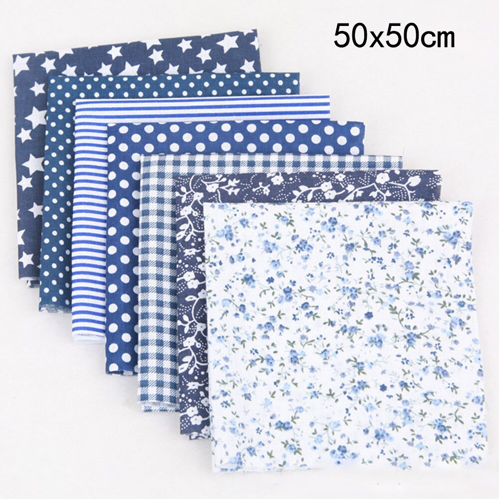 7PCS 50*50 Cm Square Cotton Fabric Patchwork Cloth... – Vicedeal