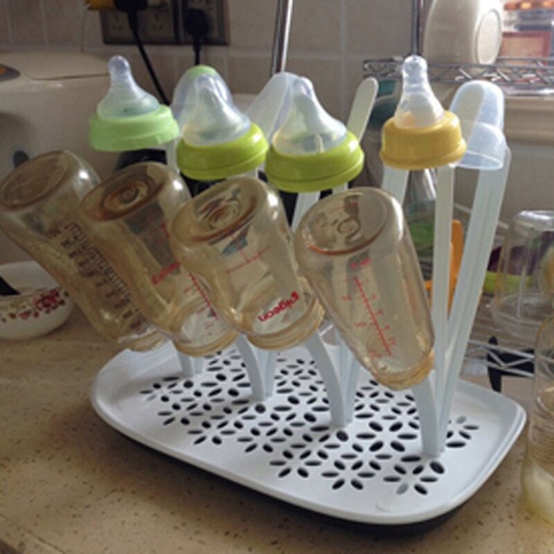 Bottle Dry Rack Baby Bottle Drain Drying Racks Blu... – Vicedeal