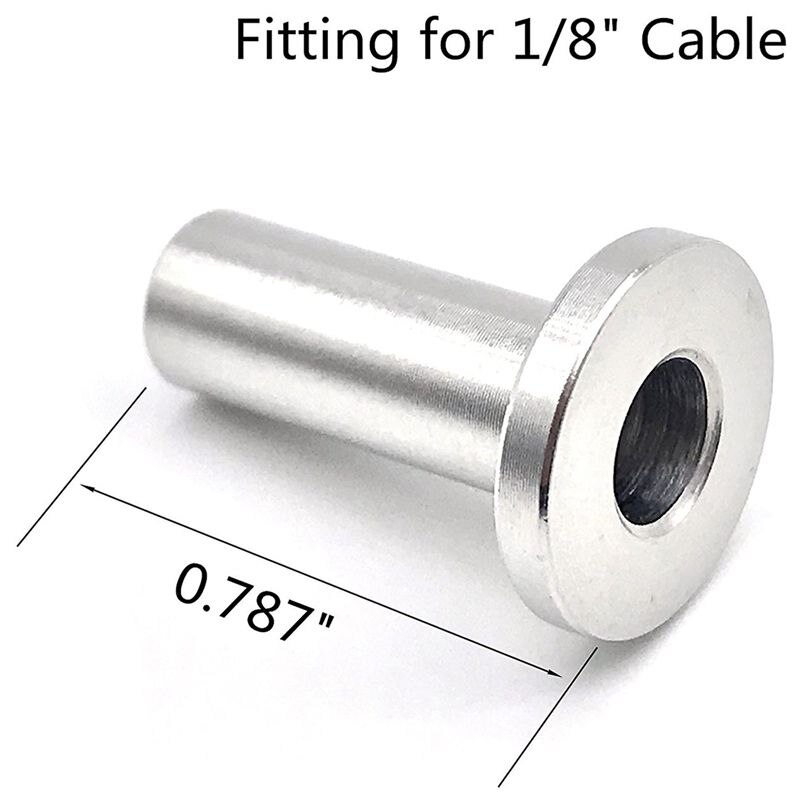 Stainless Steel Protector Sleeves for 1/8 inch Cable Railing, Wood ...