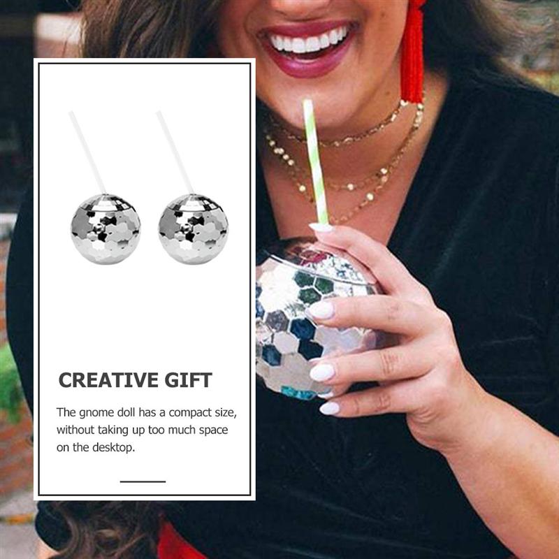 2pcs Decorative Glittering Ball-shaped Cup Home Ba... – Grandado