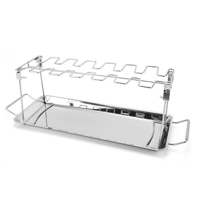 Chicken Leg And Wing Grill 14 Slots Stainless Stee... – Vicedeal