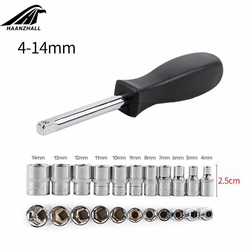 11PCS 1/4" Drive Deep Socket Set CRV Hand Tools 6 ... – Grandado