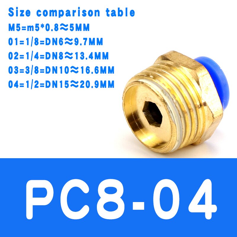 Air Pneumatic PC Fitting 10mm 8mm 6mm 4mm Hose Tub... – Grandado