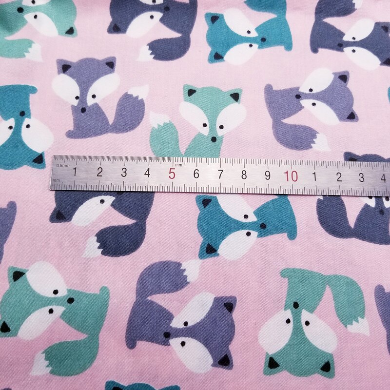 Kids Fox 100% Cotton Twill Fabric Cotton Patchwork... – Grandado