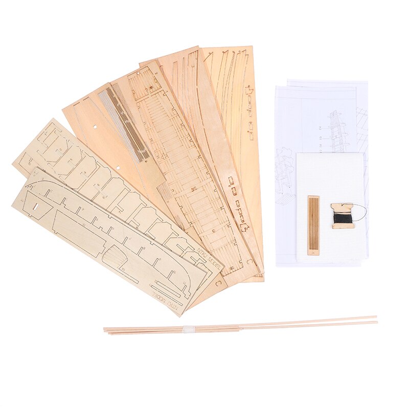 1 Set Chinese Sand Boat Wooden Assembly Model Kit ... – Grandado