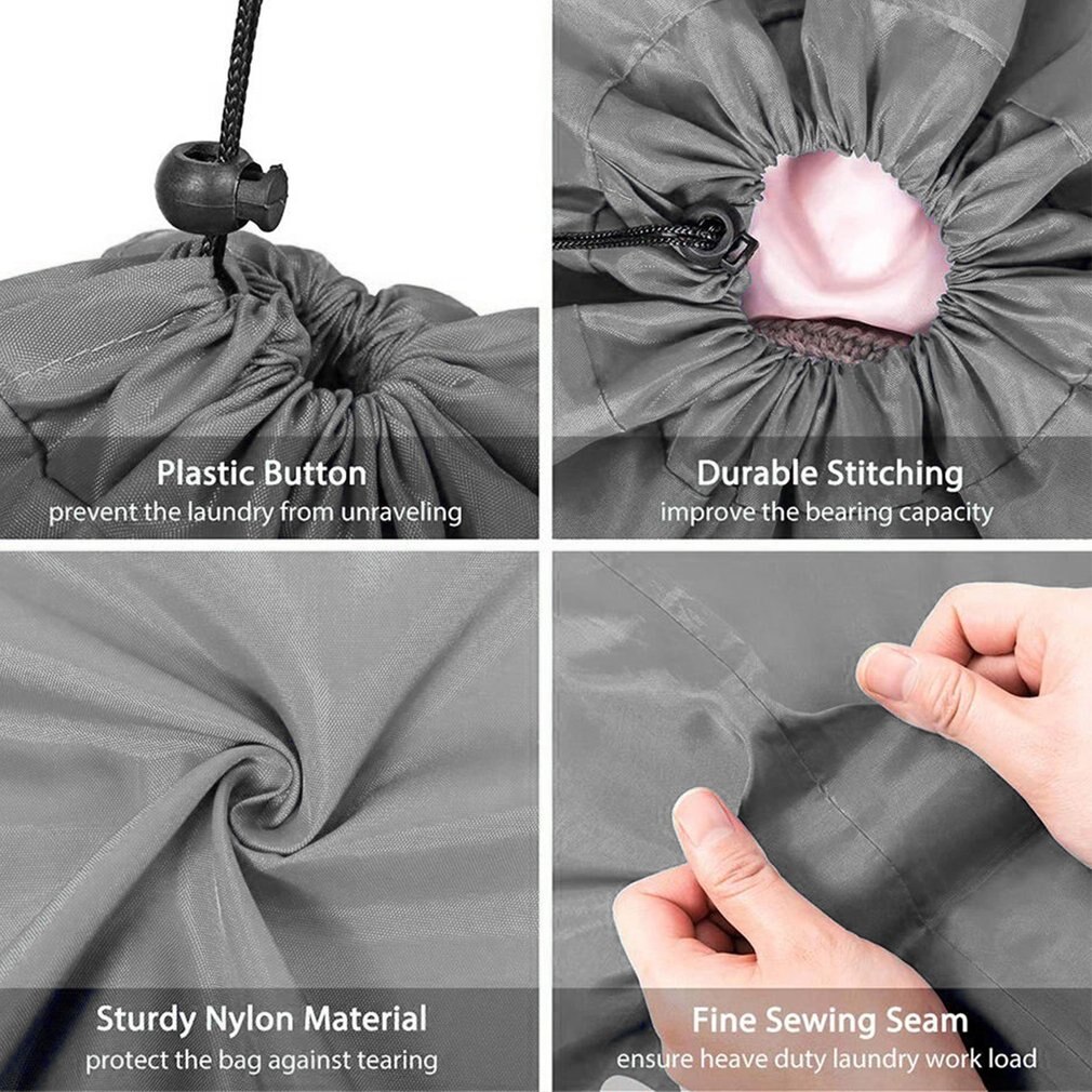 Large Nylon Laundry Bag Wash Travel Storage Pouch ... – Grandado