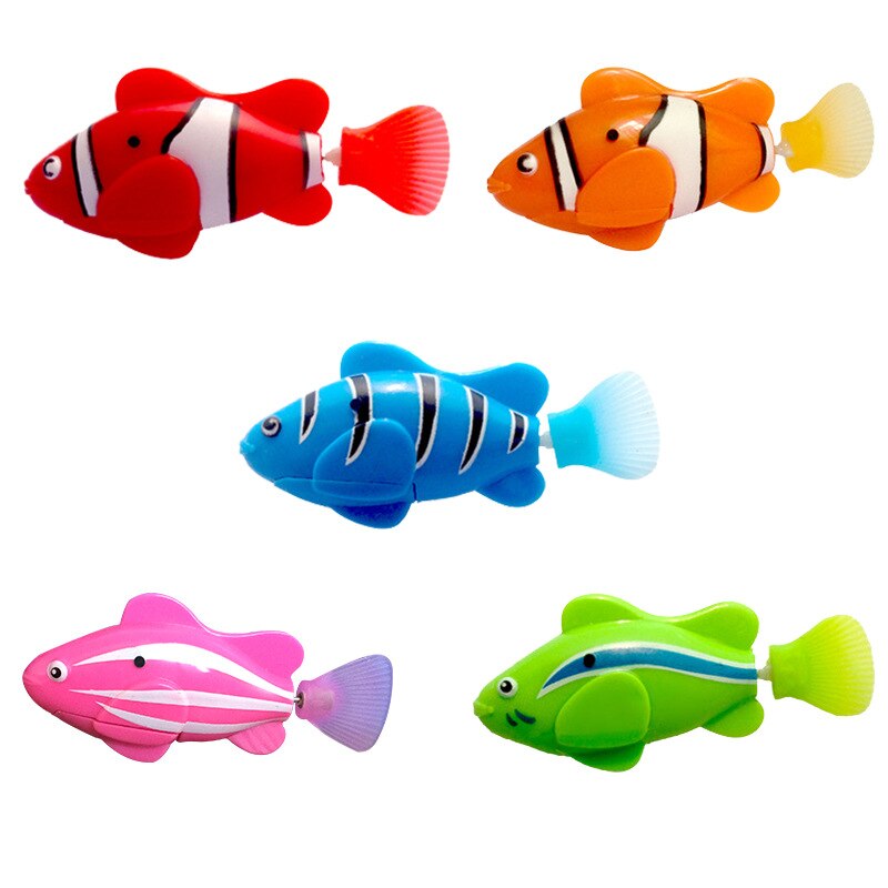 5 Pcs / Set Robot Electronic Fish Swim Toy Battery... – Grandado