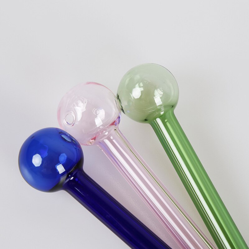 5/10pcs Handmade Colorful Round Glass Straw Round ... – Grandado