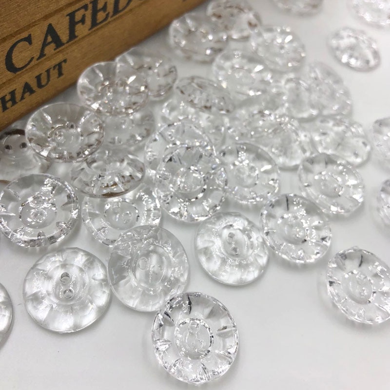 50pcs 20mm Round shape acrylic buttons with rhines... – Vicedeal