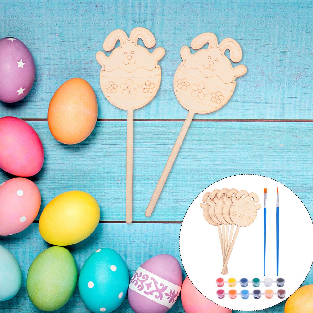 1 Set Easter Indoor Wooden Plug-in Crafts DIY Home... – Grandado